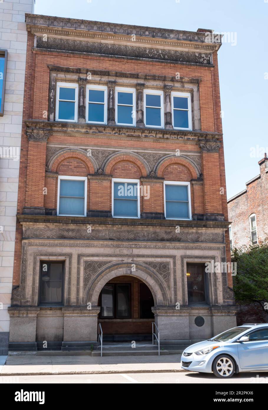 A three story brick building on North Fraley Street in Kane ...