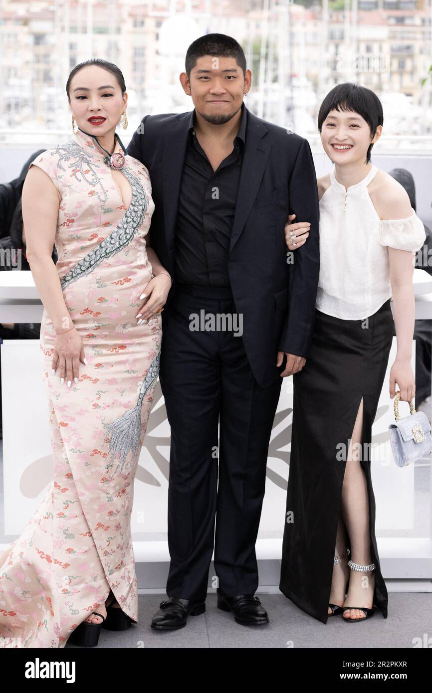 Cannes, France. 21st May, 2023. Liu Baisha, Tong Linkai and Chloe ...