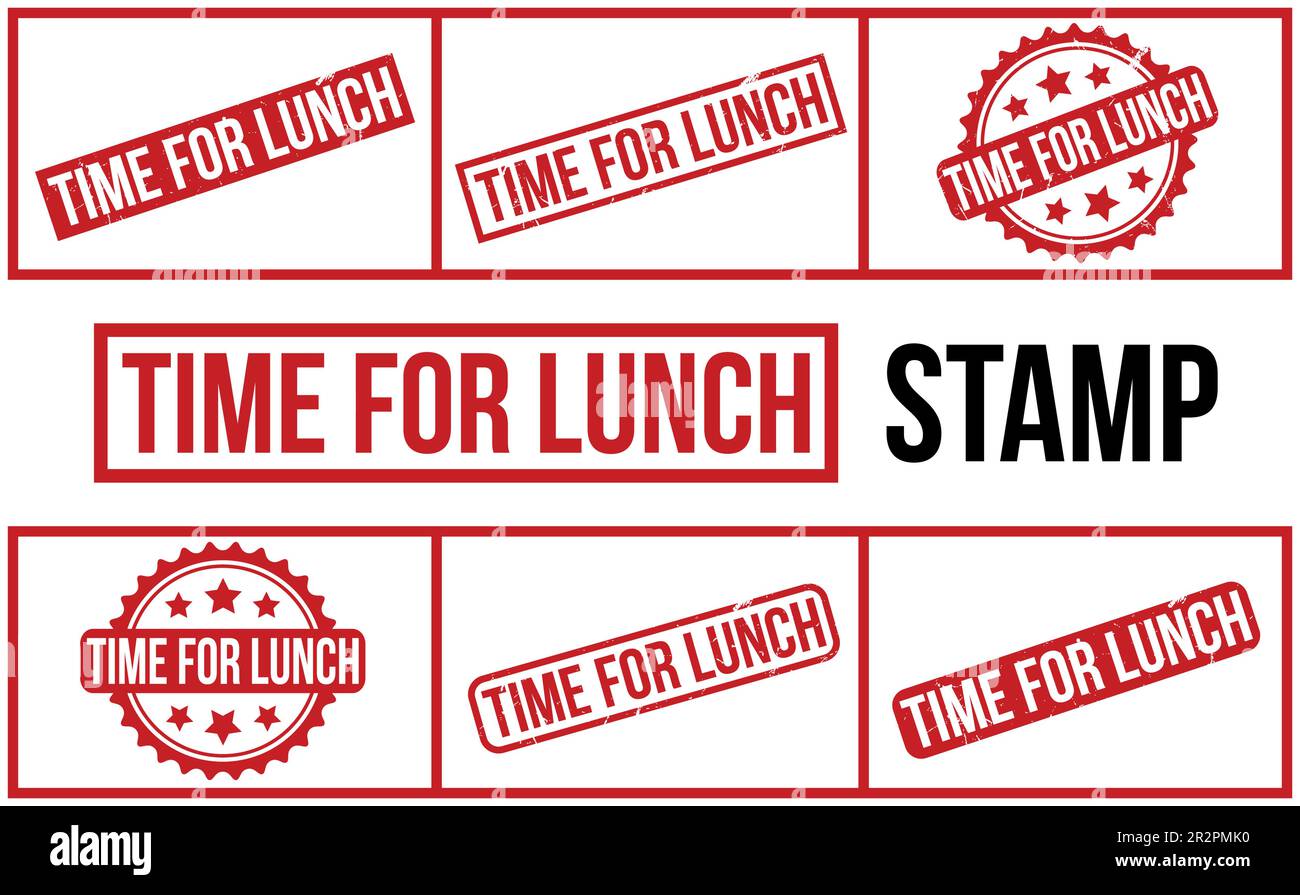 Lunch time word Stock Vector Images - Alamy
