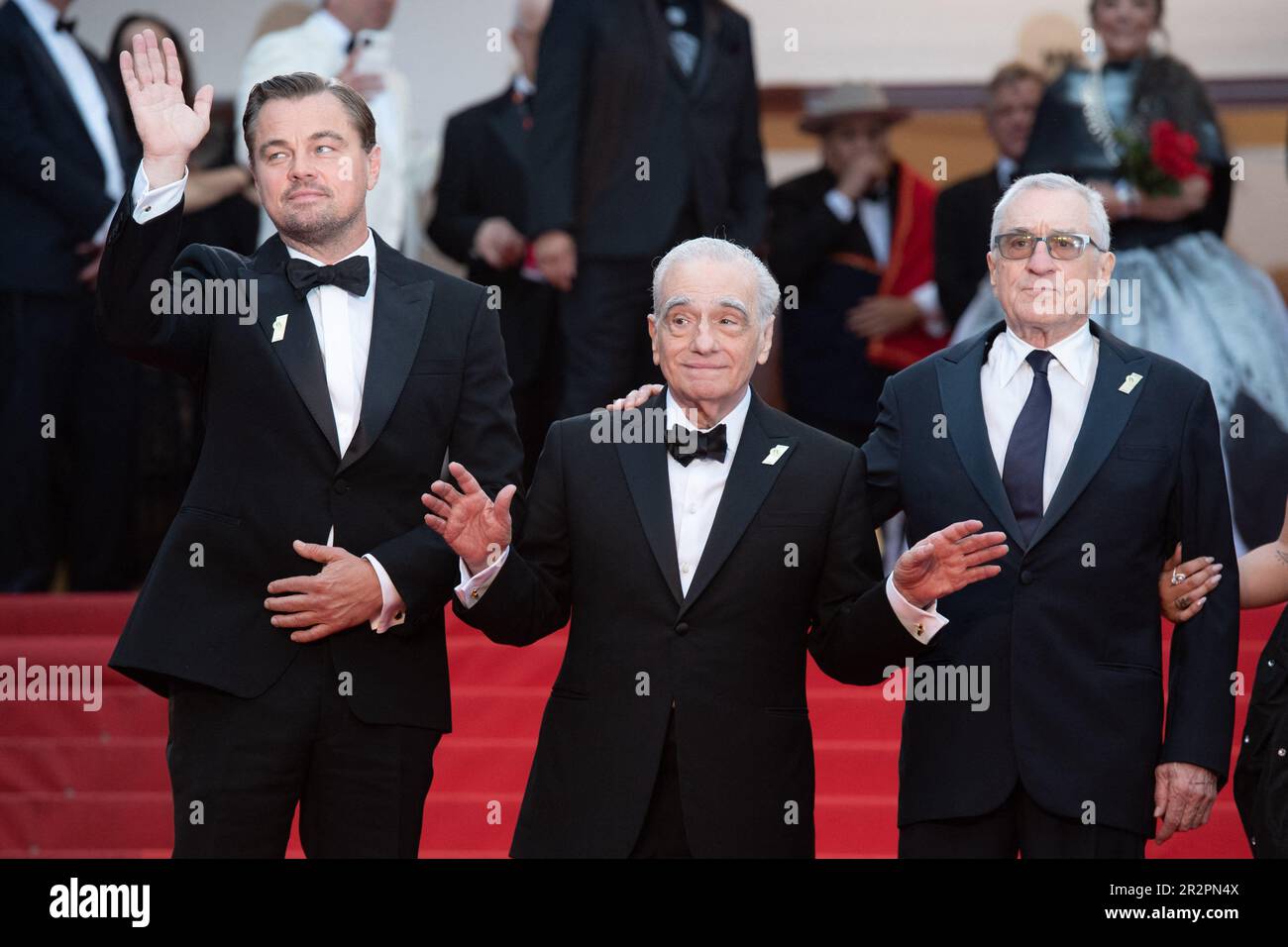 Cannes, France. 20th May, 2023. Leonardo di Caprio, Martin Scorcese and ...