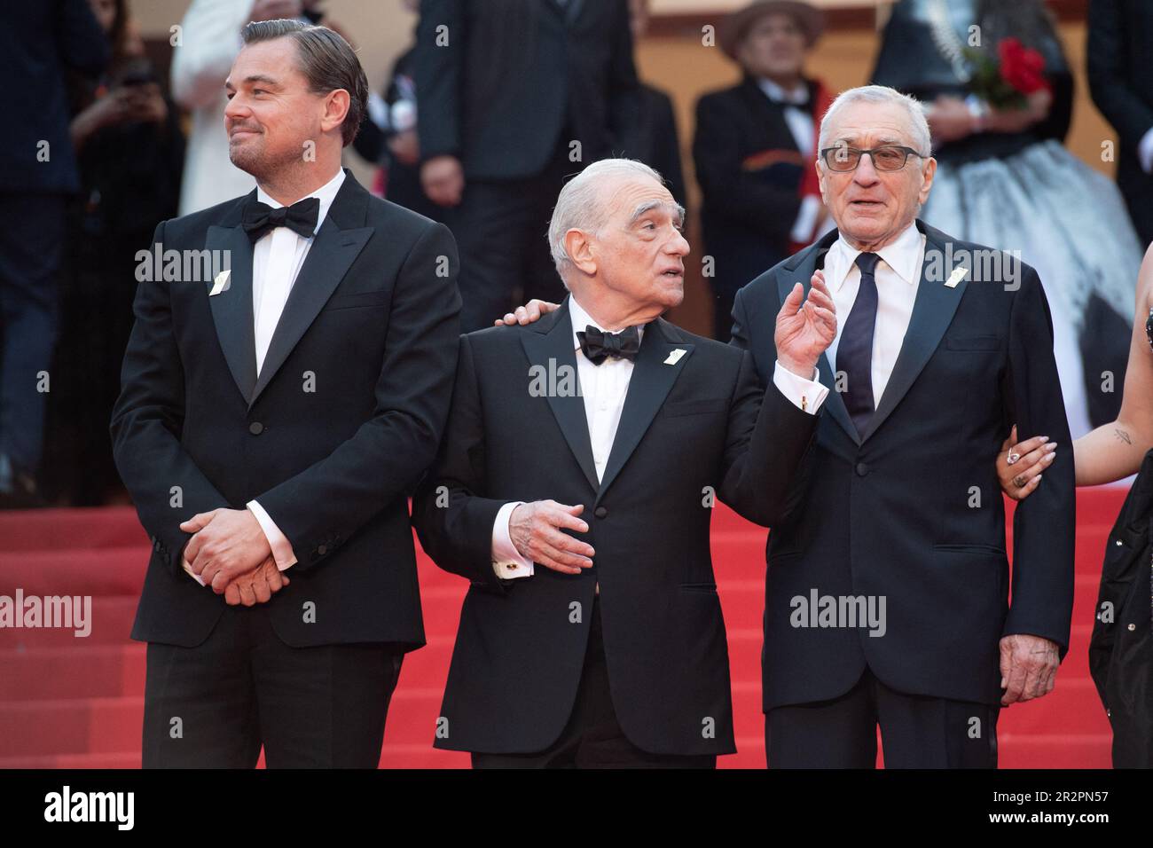 Cannes, France. 20th May, 2023. Leonardo di Caprio, Martin Scorcese and ...