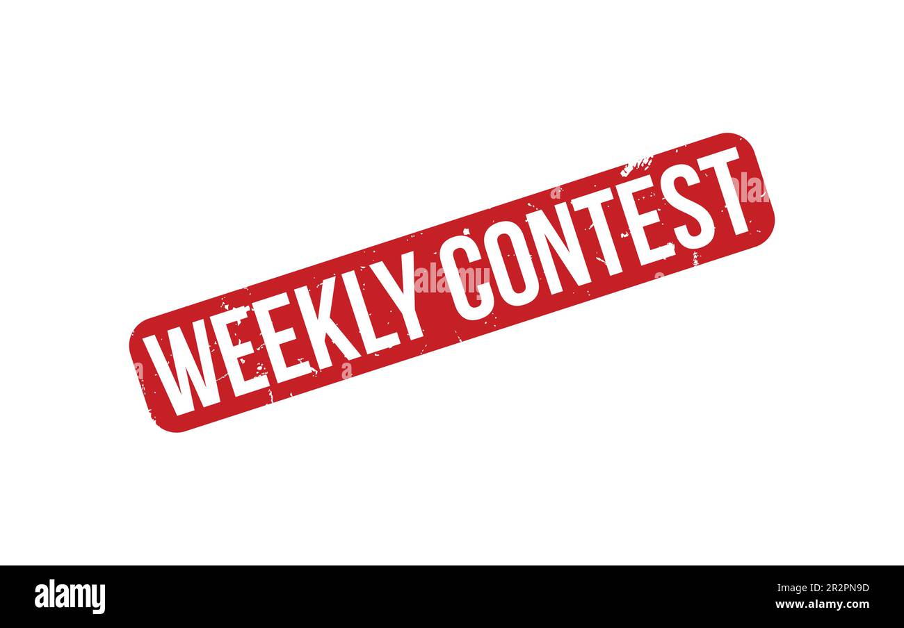 Weekly Contest Rubber Stamp Seal Vector Stock Vector Image & Art - Alamy