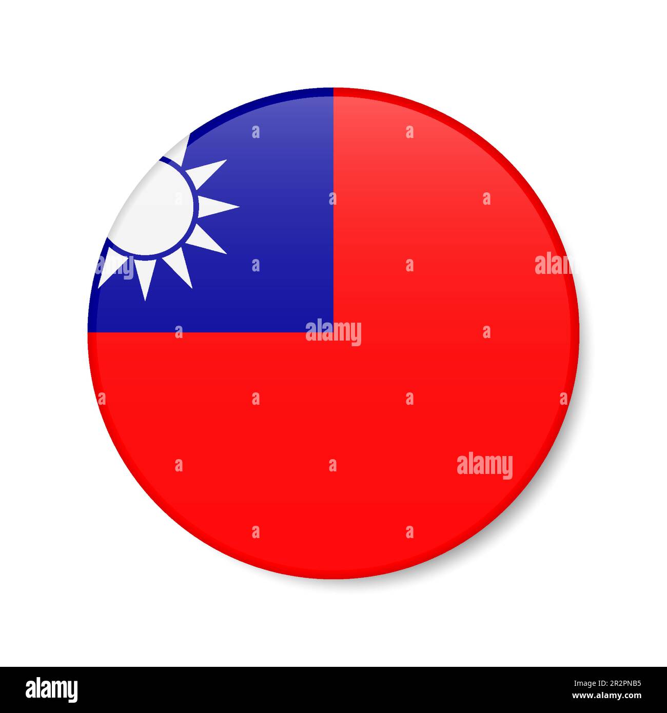 Taiwanese flag mockup Cut Out Stock Images & Pictures - Alamy