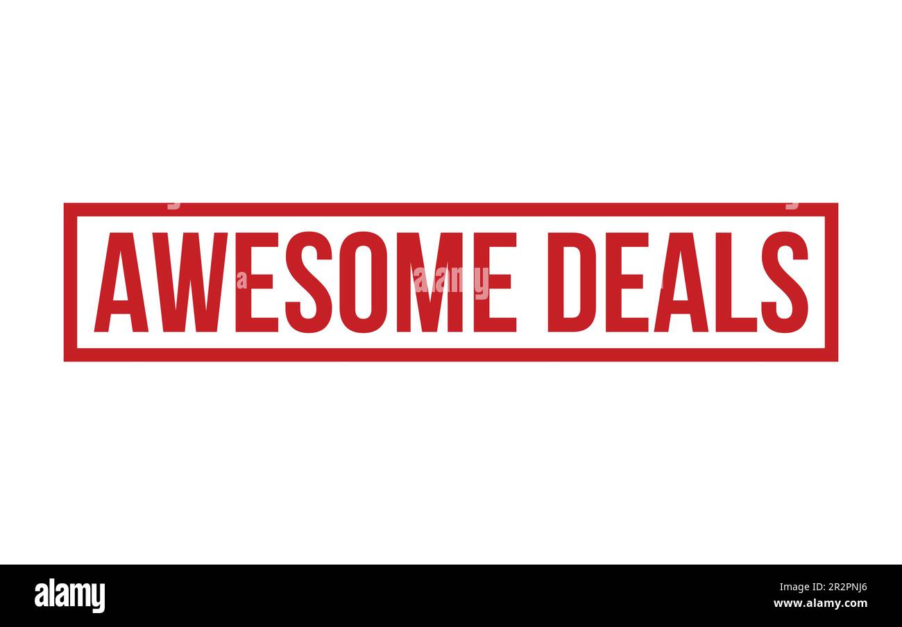 Awesome Deals Rubber Stamp Seal Vector Stock Vector Image & Art - Alamy