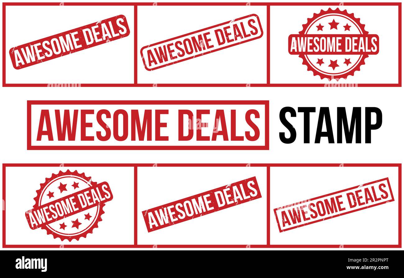 Awesome deals stamp hi-res stock photography and images - Alamy