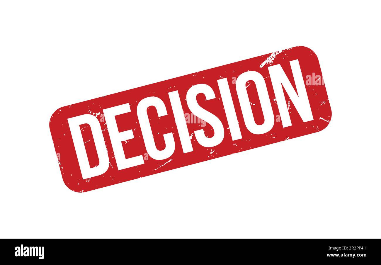 Decision Rubber Stamp Seal Vector Stock Vector Image & Art - Alamy