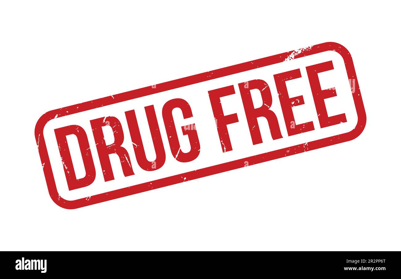Drug free rubber stamp hi-res stock photography and images - Alamy