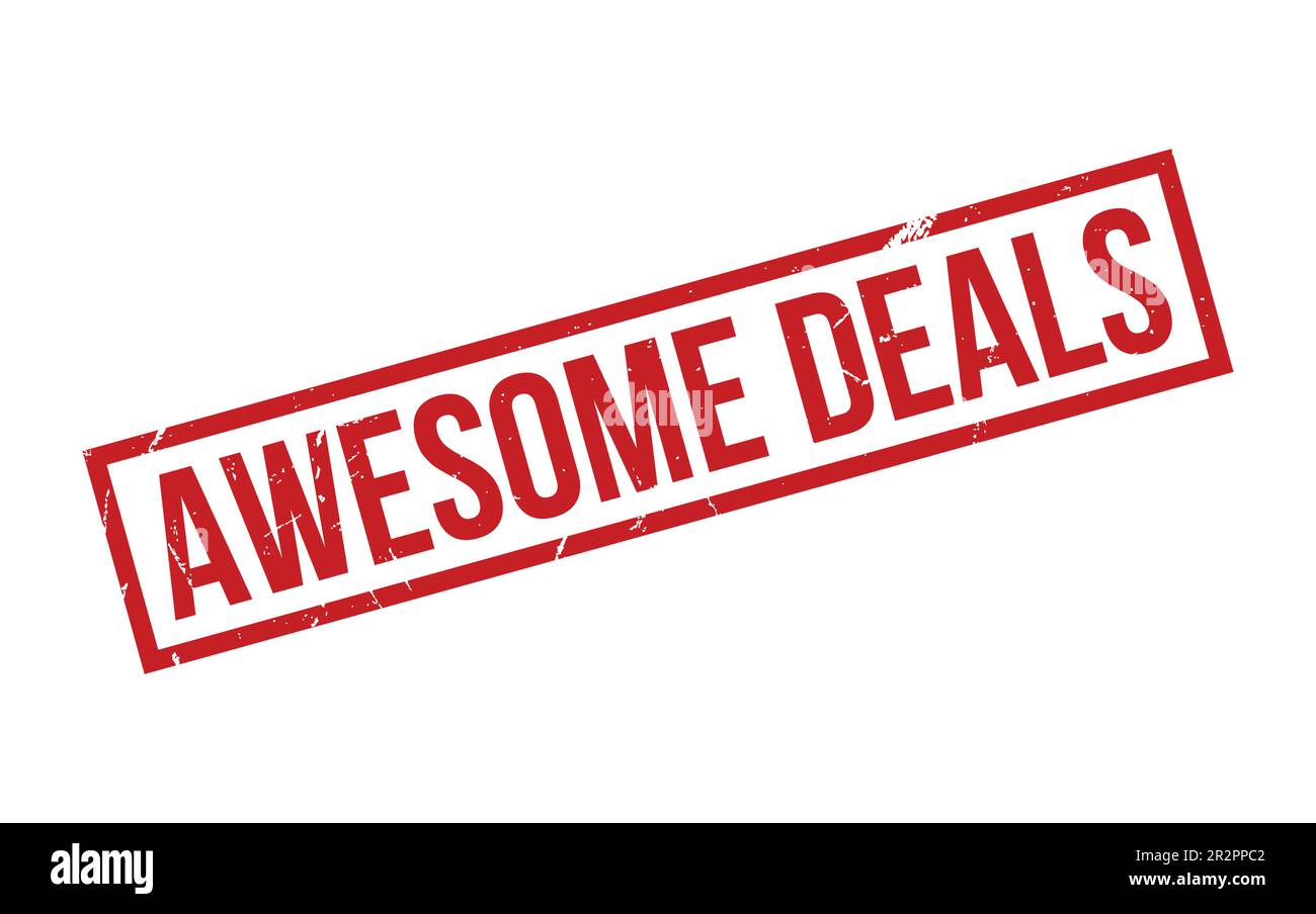 Awesome Deals Rubber Stamp Seal Vector Stock Vector Image & Art - Alamy