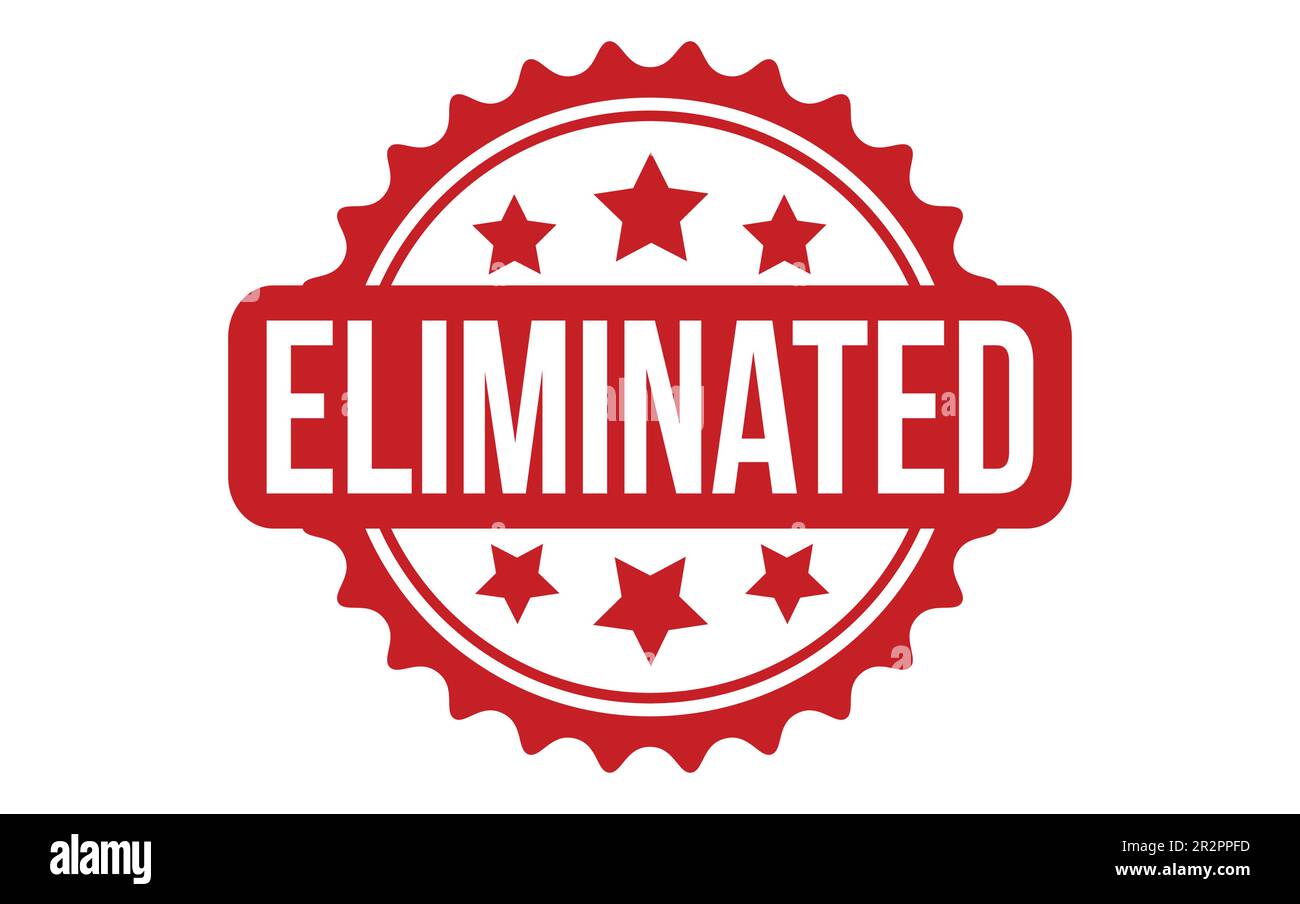 Eliminated Rubber Stamp Seal Vector Stock Vector Image & Art - Alamy