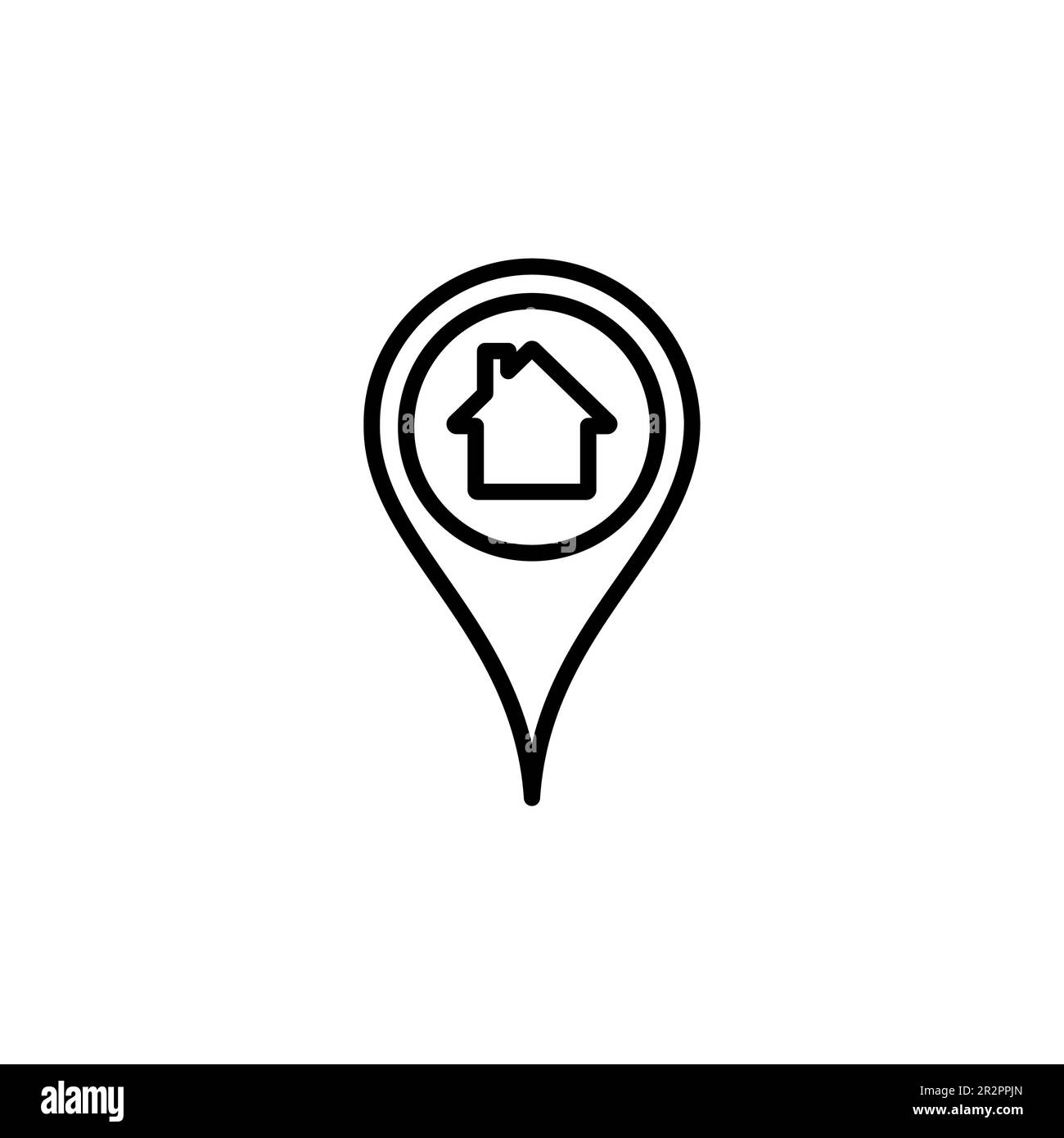 address icon vector. home location icon vector Stock Vector Image & Art ...