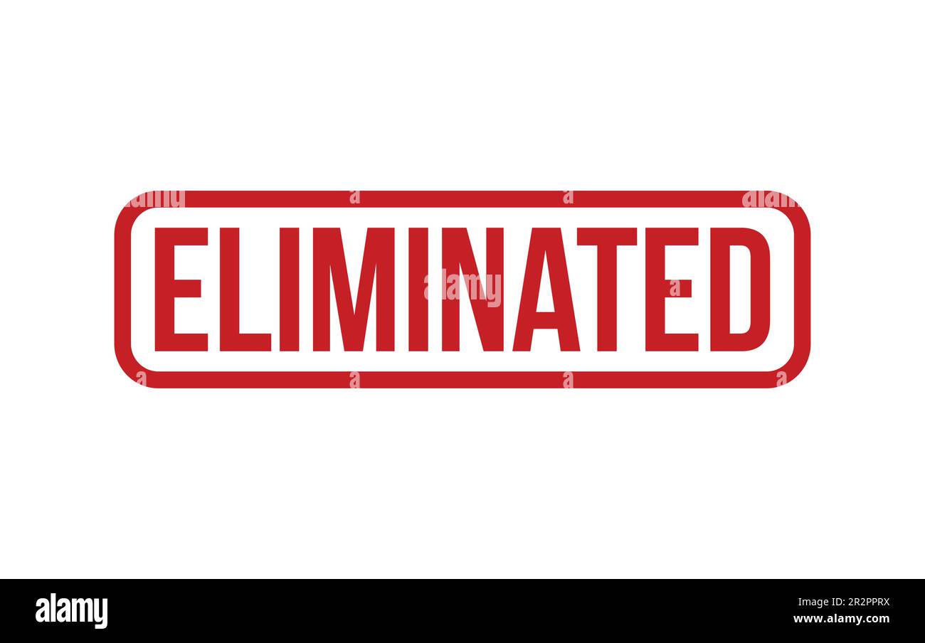 Eliminated Rubber Stamp Seal Vector Stock Vector Image & Art - Alamy