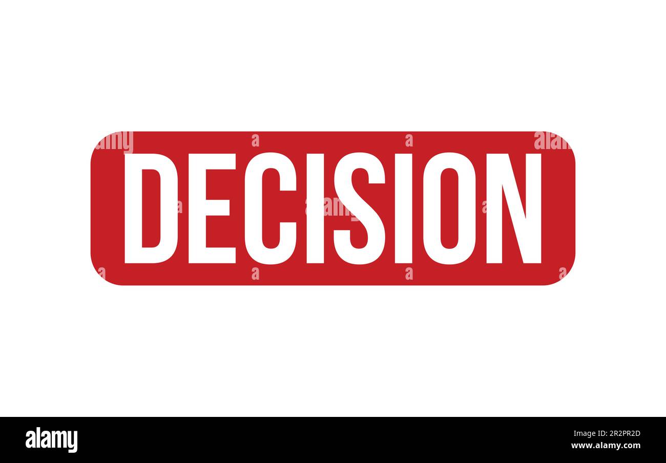 Decision Rubber Stamp Seal Vector Stock Vector Image & Art - Alamy