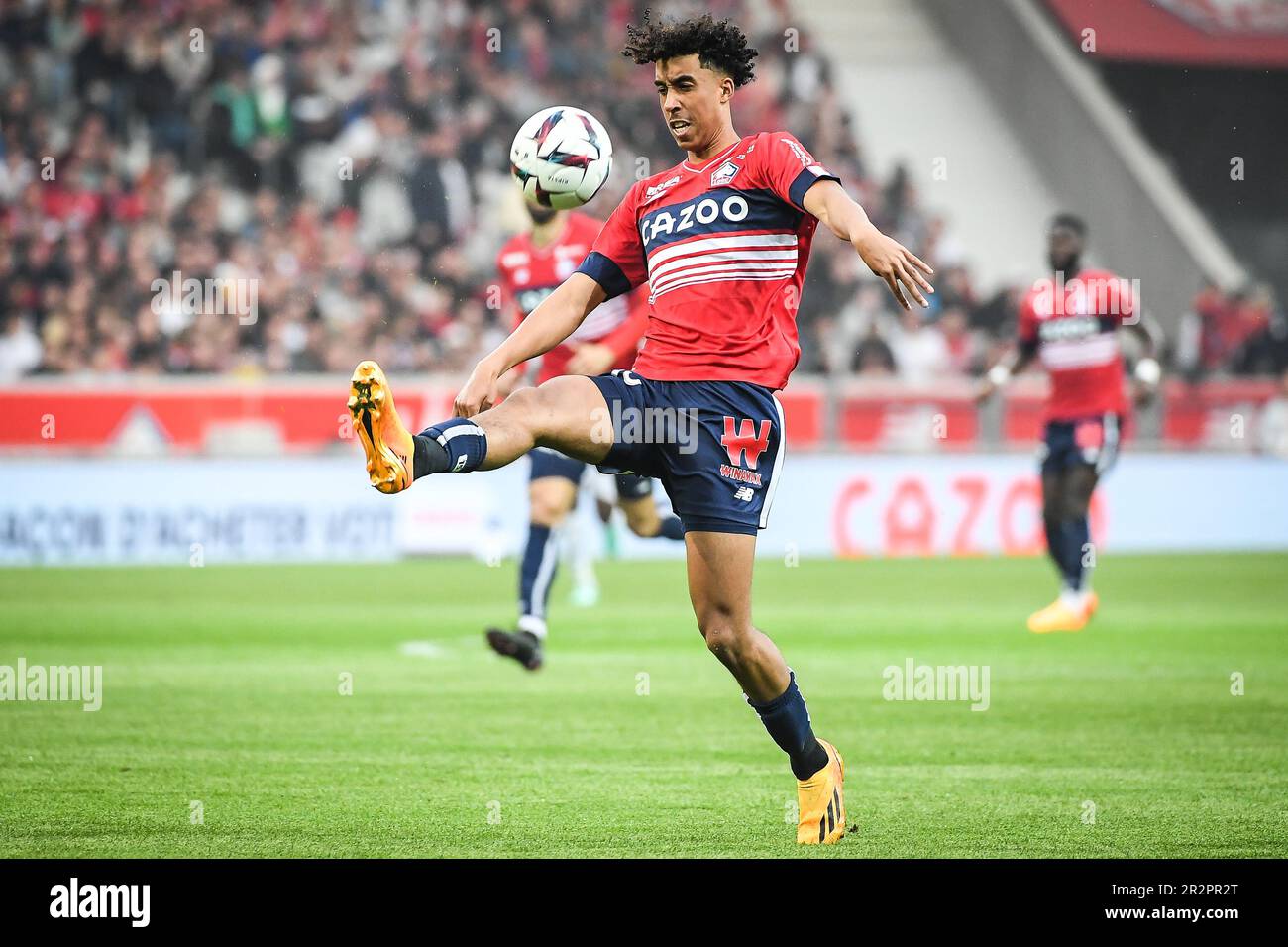 Leny YORO of Lille during the French championship Ligue 1 football ...