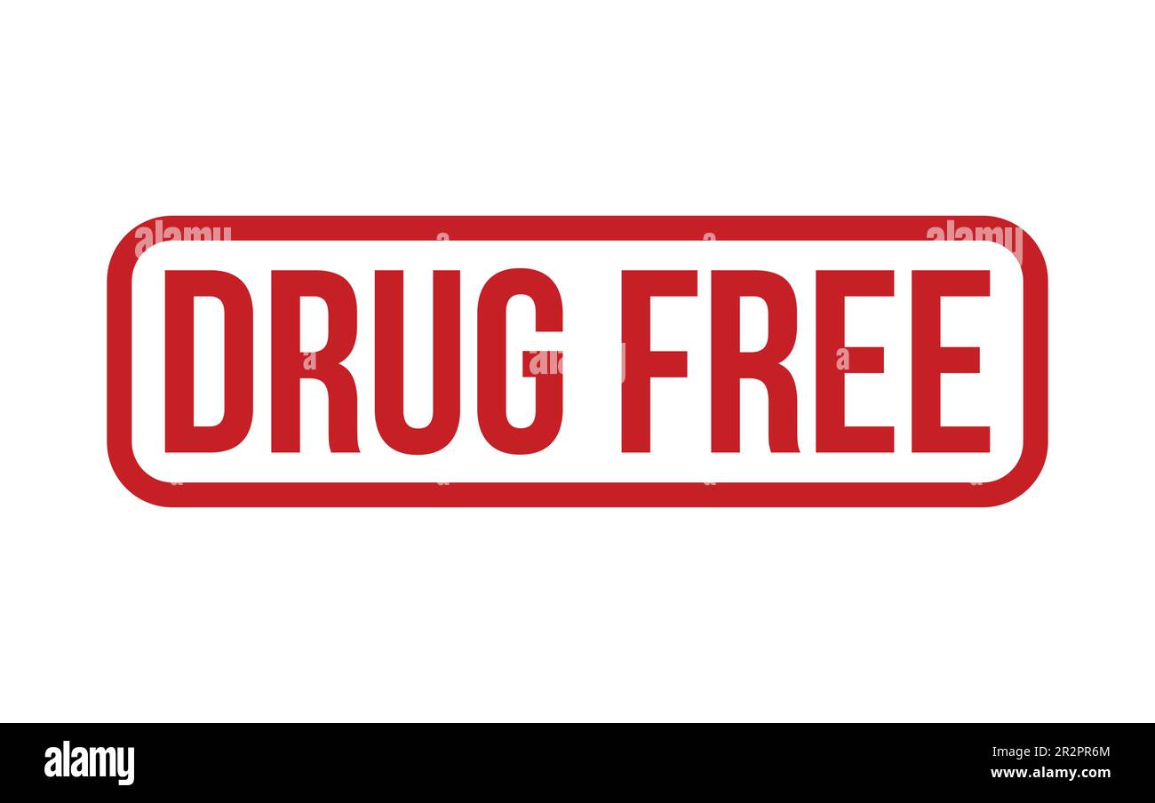 Drug Free Rubber Stamp Seal Vector Stock Vector Image & Art - Alamy