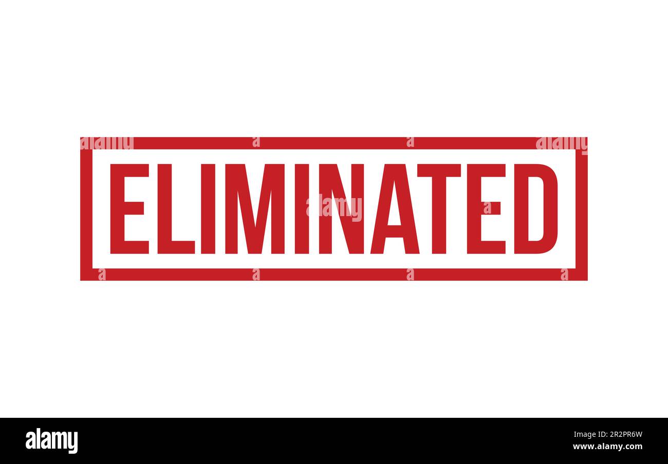 Eliminated Rubber Stamp Seal Vector Stock Vector Image & Art - Alamy