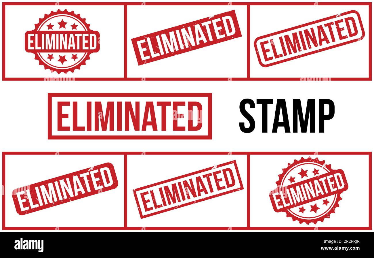 Eliminated Rubber Stamp set Vector Stock Vector Image & Art - Alamy