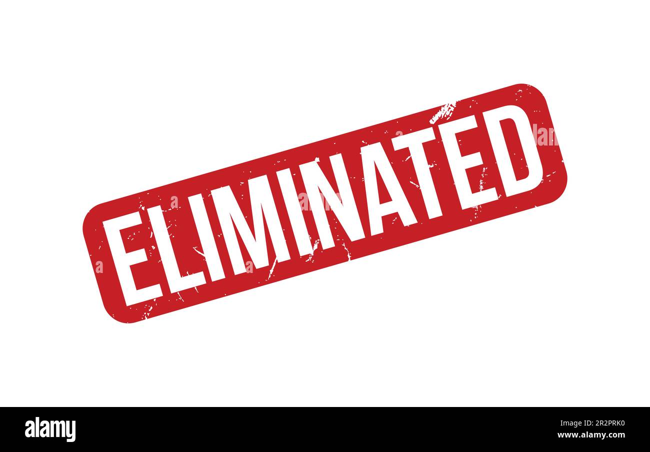 Eliminated Rubber Stamp Seal Vector Stock Vector Image & Art - Alamy