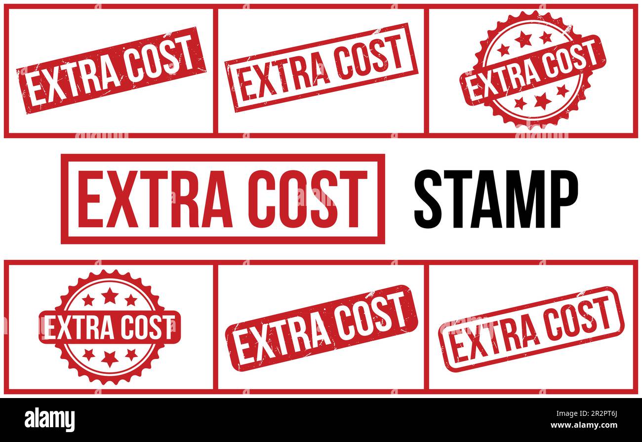 Extra cost rubber stamp hi-res stock photography and images - Alamy