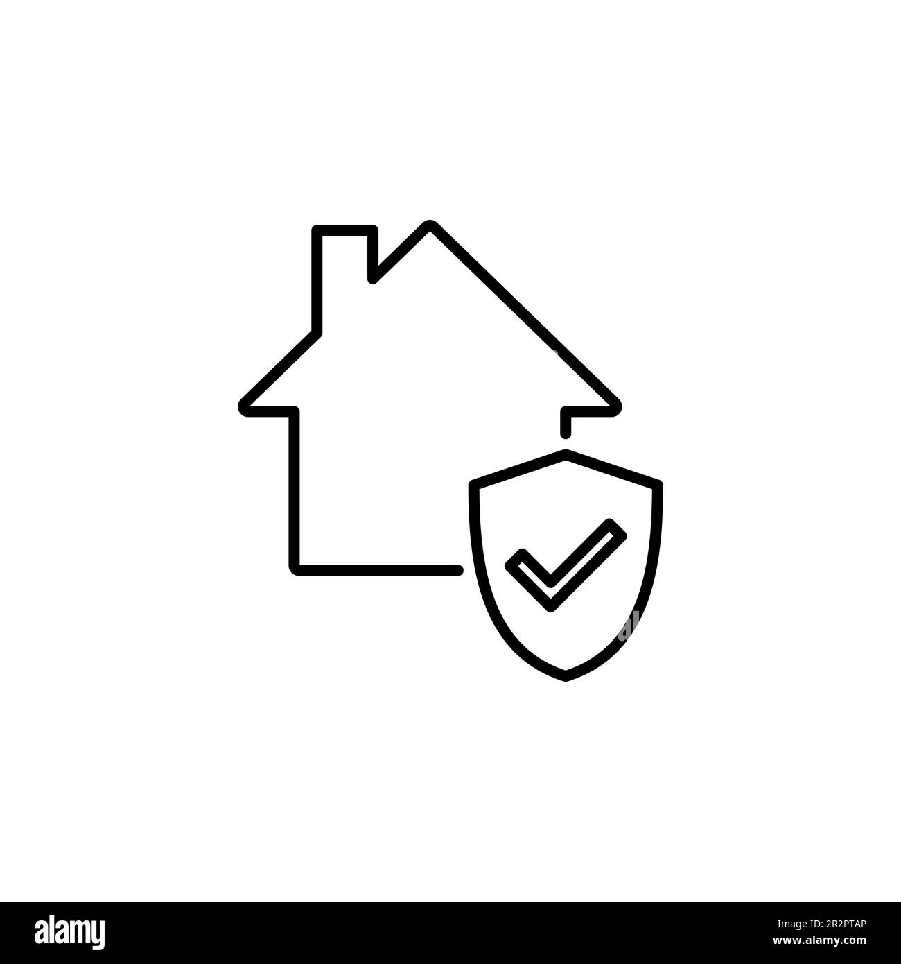 house insurance icon vector. house protection icon Stock Vector Image ...