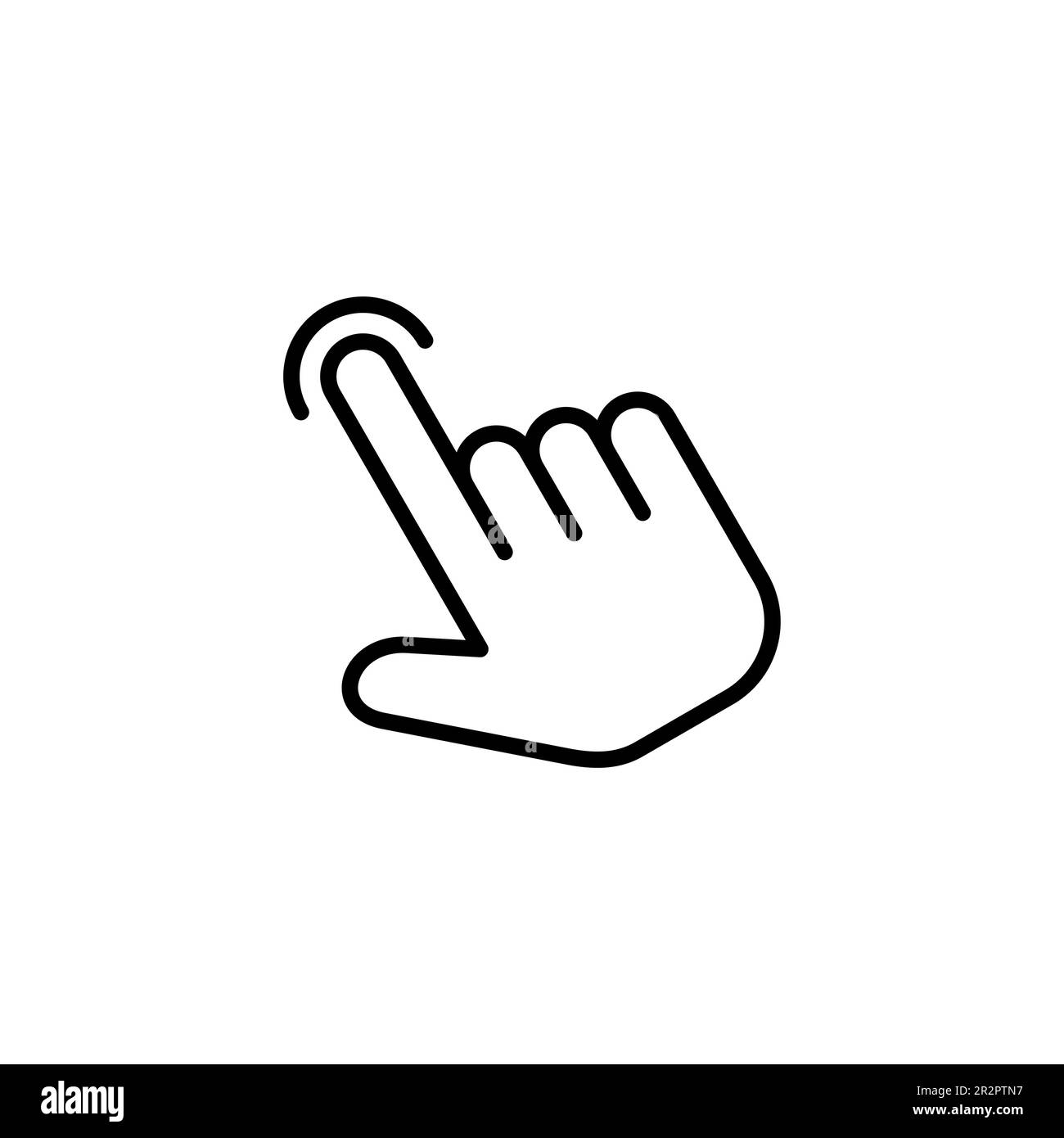 Hand click icon vector. pointer icon vector. hand cursor icon vector ...