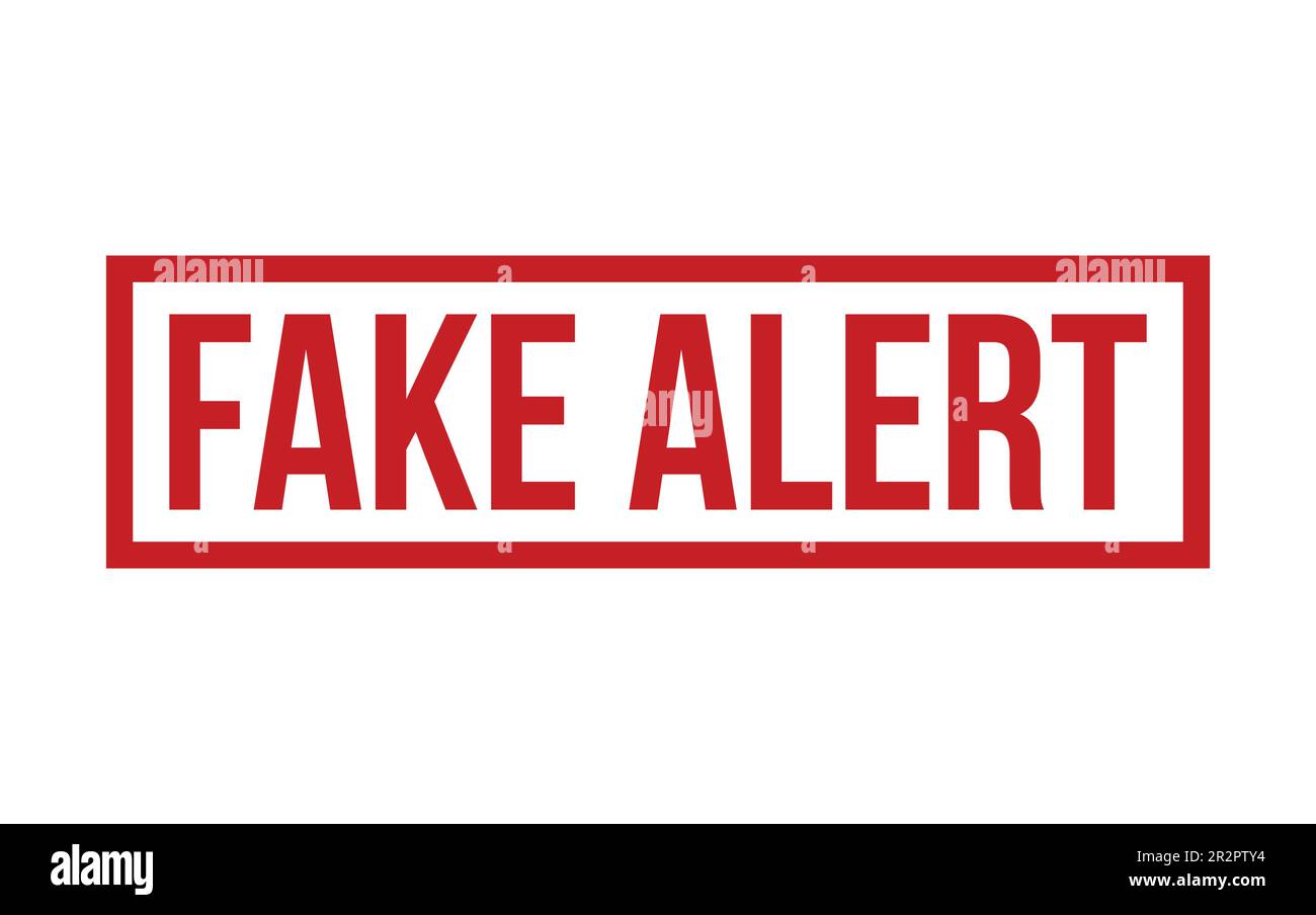 Fake Alert Rubber Stamp Seal Vector Stock Vector Image & Art - Alamy
