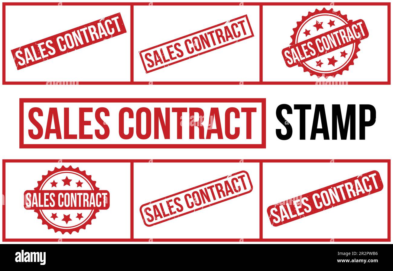Sales contract stamp Stock Vector Images - Alamy