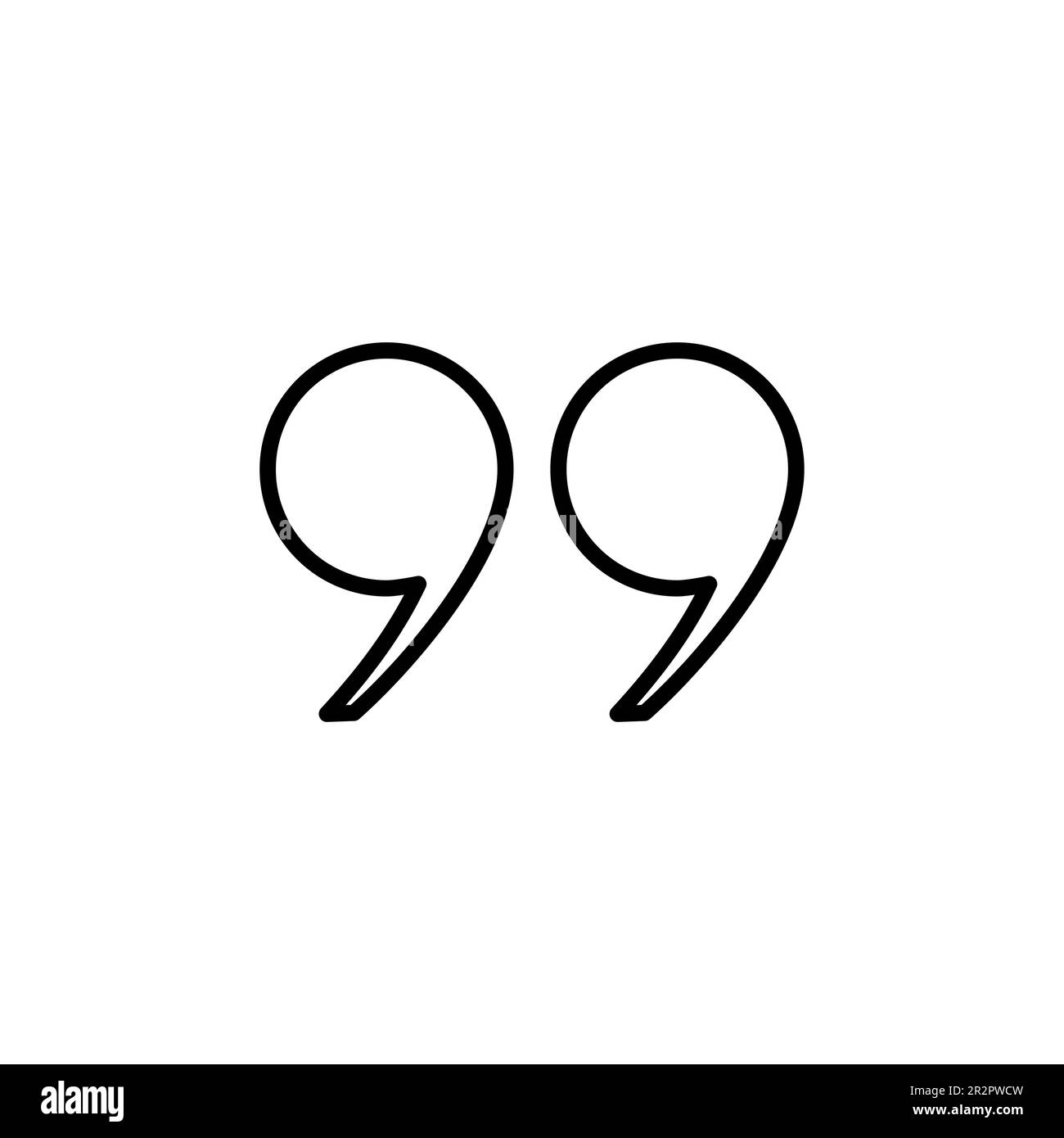 Quote icon vector. Quotation mark symbol Stock Vector Image & Art - Alamy