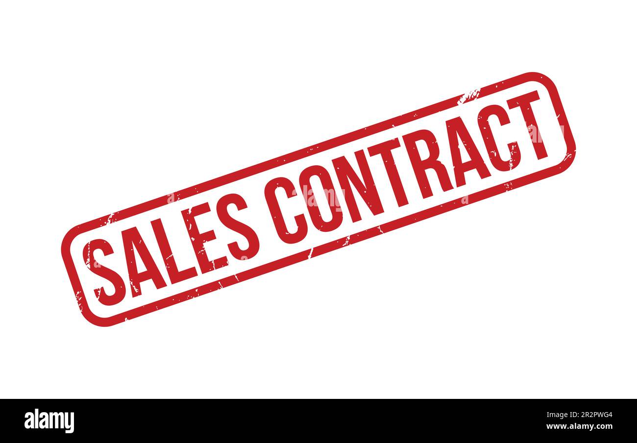 Sales Contract Rubber Stamp Seal Vector Stock Vector Image & Art - Alamy