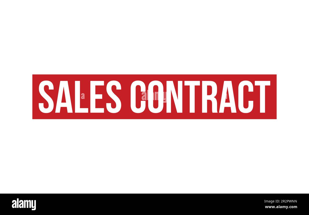 Sales Contract Rubber Stamp Seal Vector Stock Vector Image & Art - Alamy