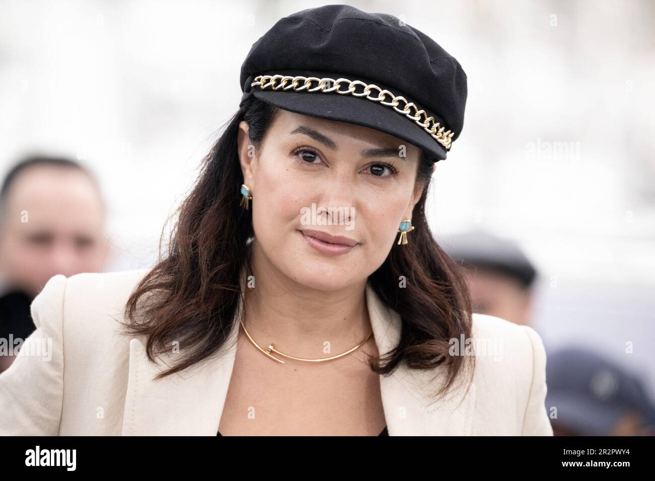 Cannes, France. 21st May, 2023. Hend Sabry attends Les Filles D Olfa ...