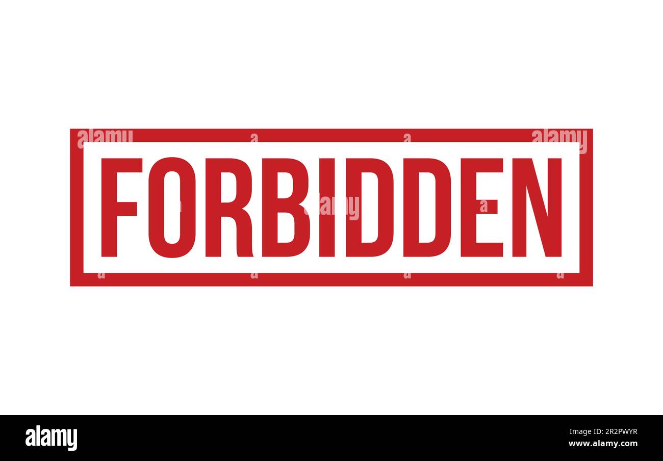 Forbidden word Stock Vector Images - Alamy