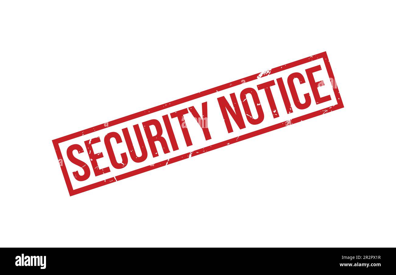 Security notice stamp Stock Vector Images - Alamy