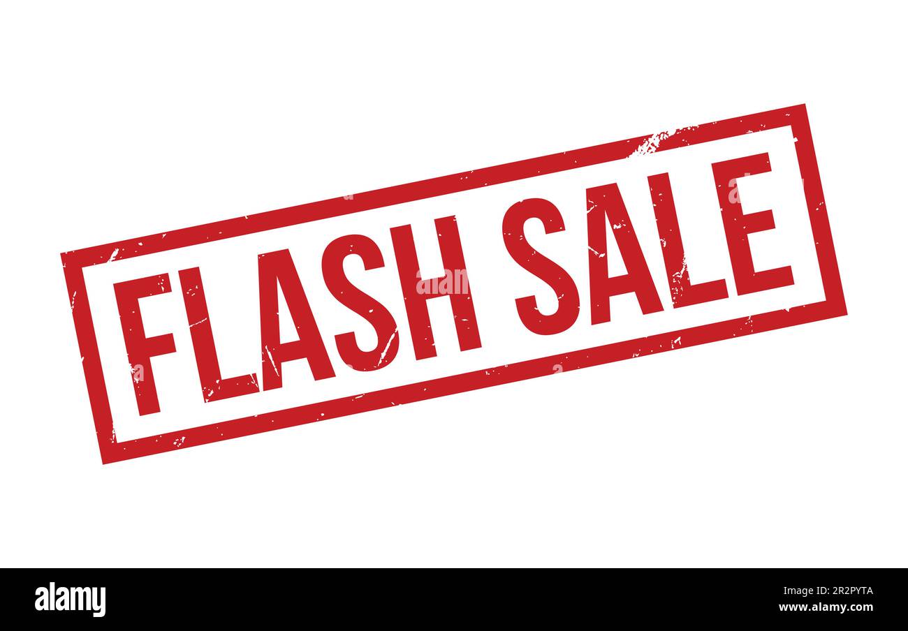 Flash Sale Rubber Stamp Seal Vector Stock Vector Image & Art - Alamy