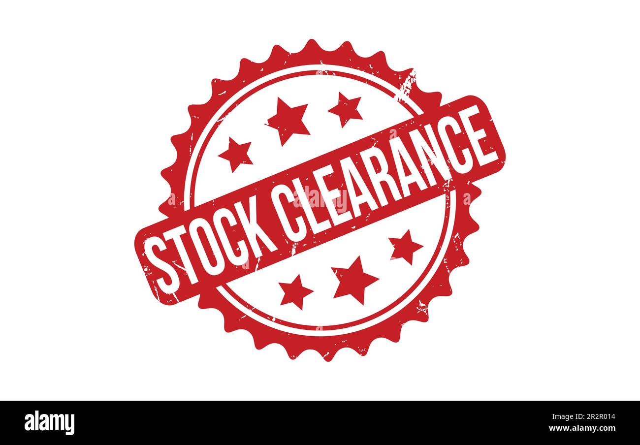 Stock Clearance Rubber Stamp Seal Vector Stock Vector Image & Art - Alamy