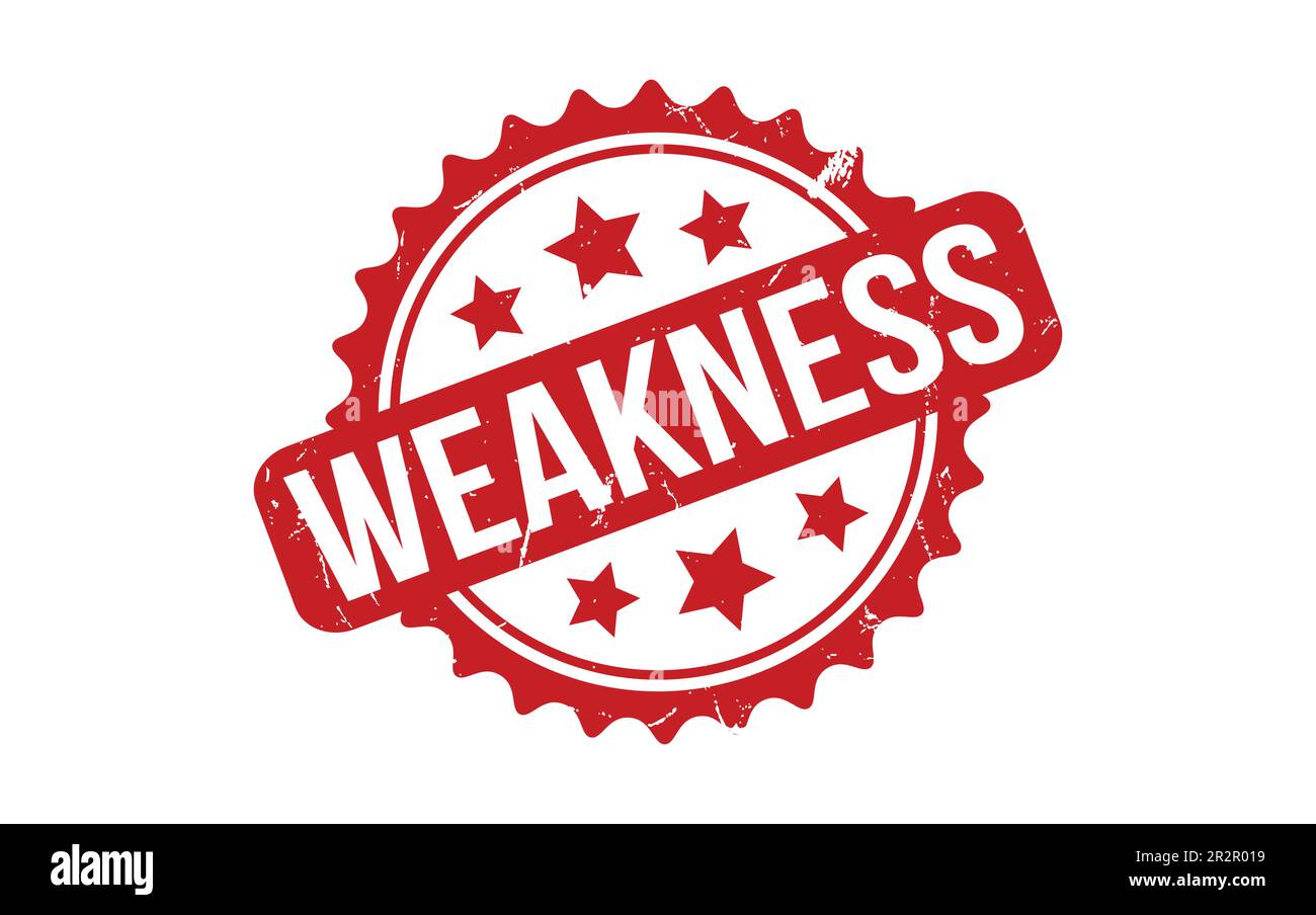 Weakness rubber stamp Cut Out Stock Images & Pictures - Alamy
