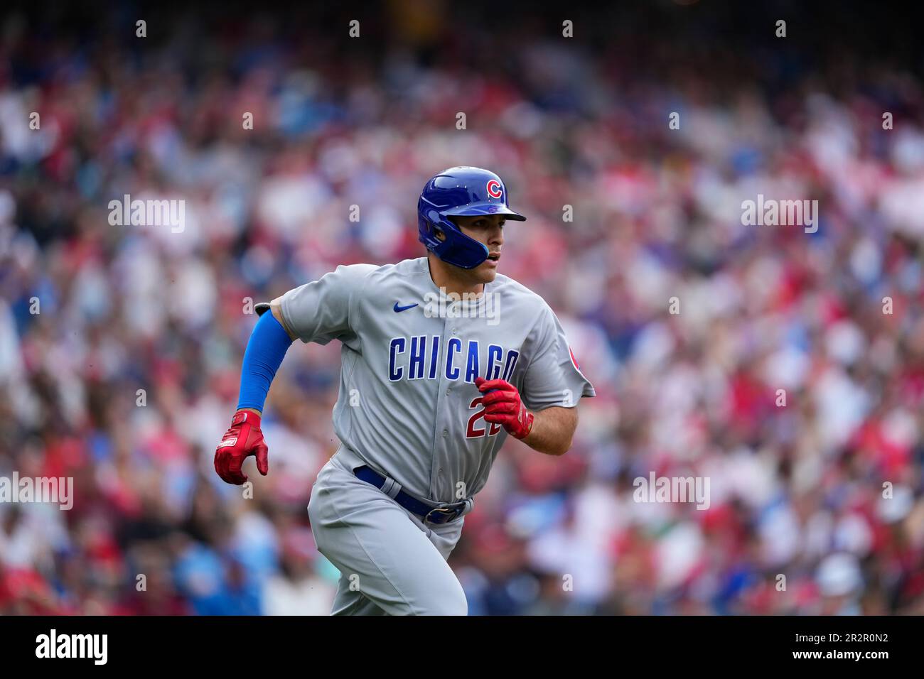 Chicago Cubs' Matt Mervis plays during the third inning of a baseball ...