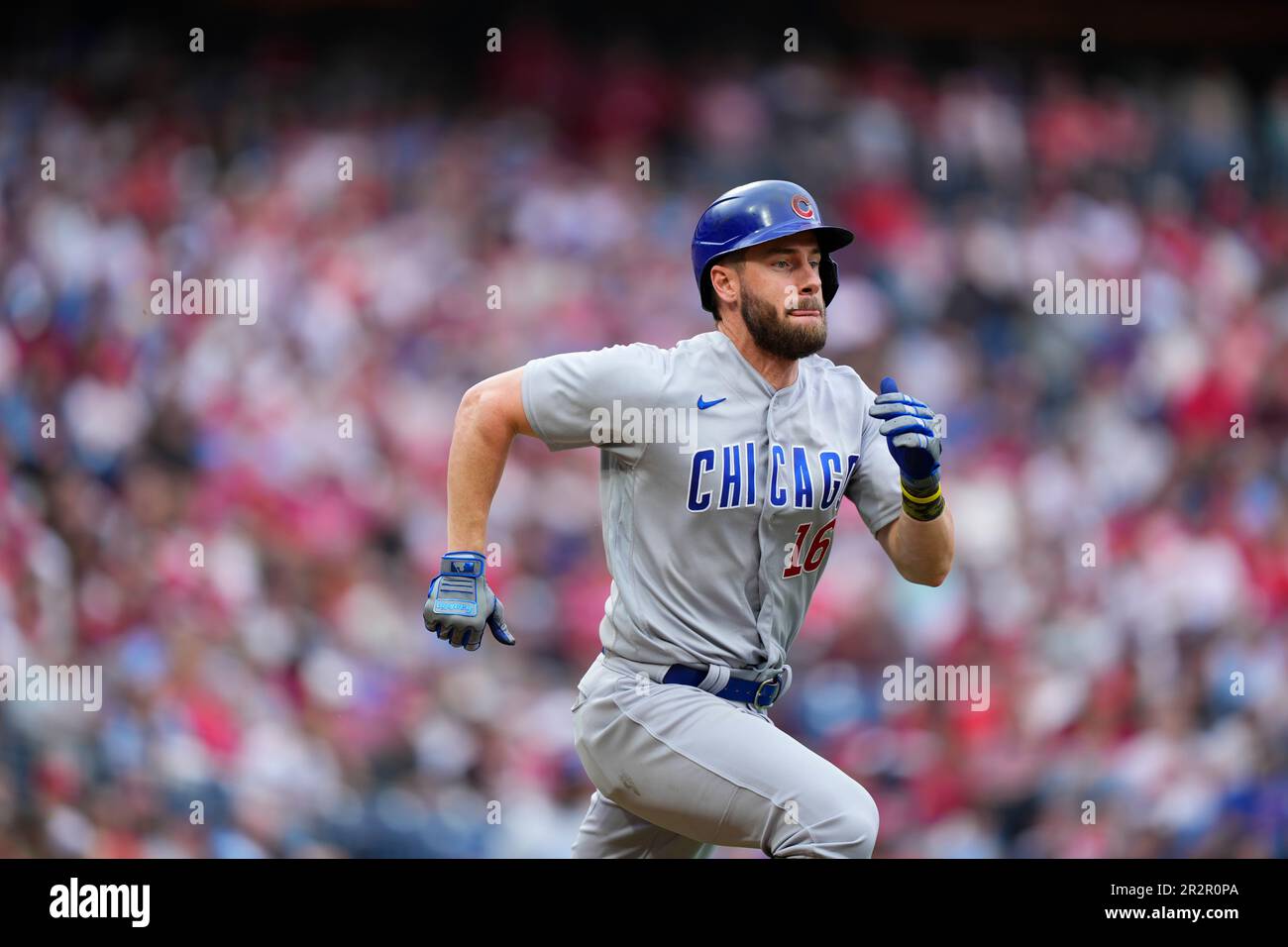 Chicago Cubs' Patrick Wisdom during the seventh inning of a baseball ...