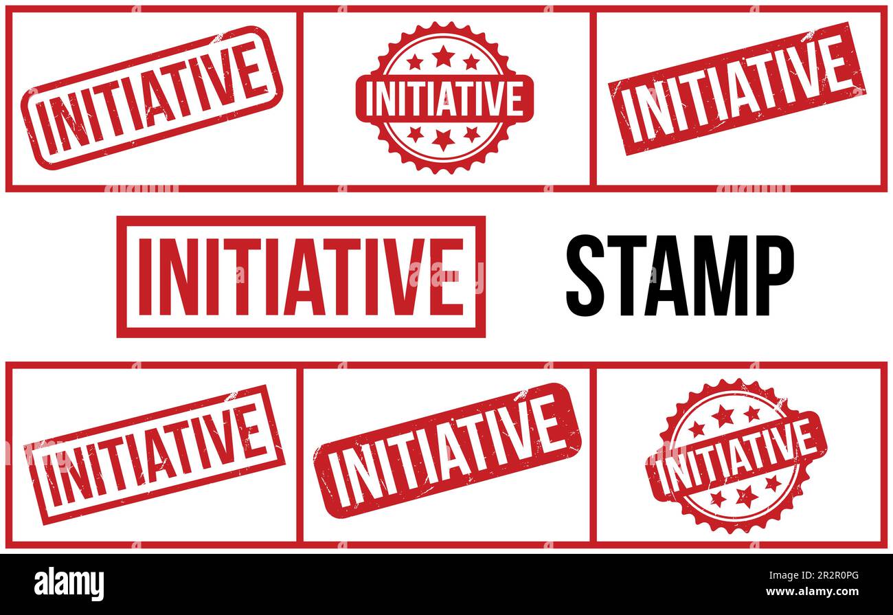 Initiative stamp Stock Vector Images - Alamy