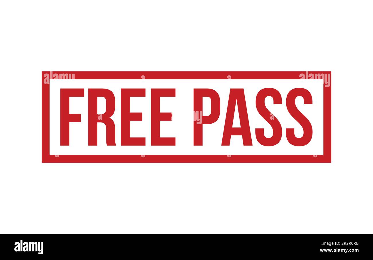 Free Pass Rubber Stamp Seal Vector Stock Vector Image & Art - Alamy