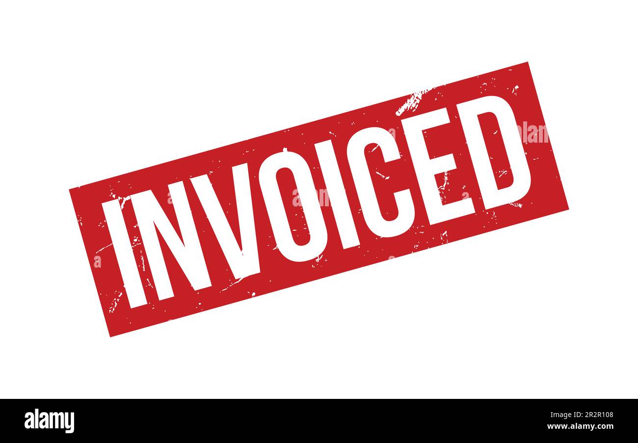 Invoiced Rubber Stamp Seal Vector Stock Vector Image & Art - Alamy