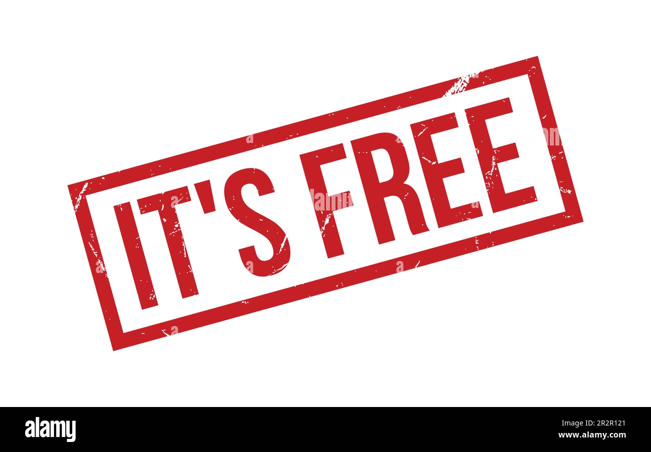 It’s Free Rubber Stamp Seal Vector Stock Vector Image & Art - Alamy