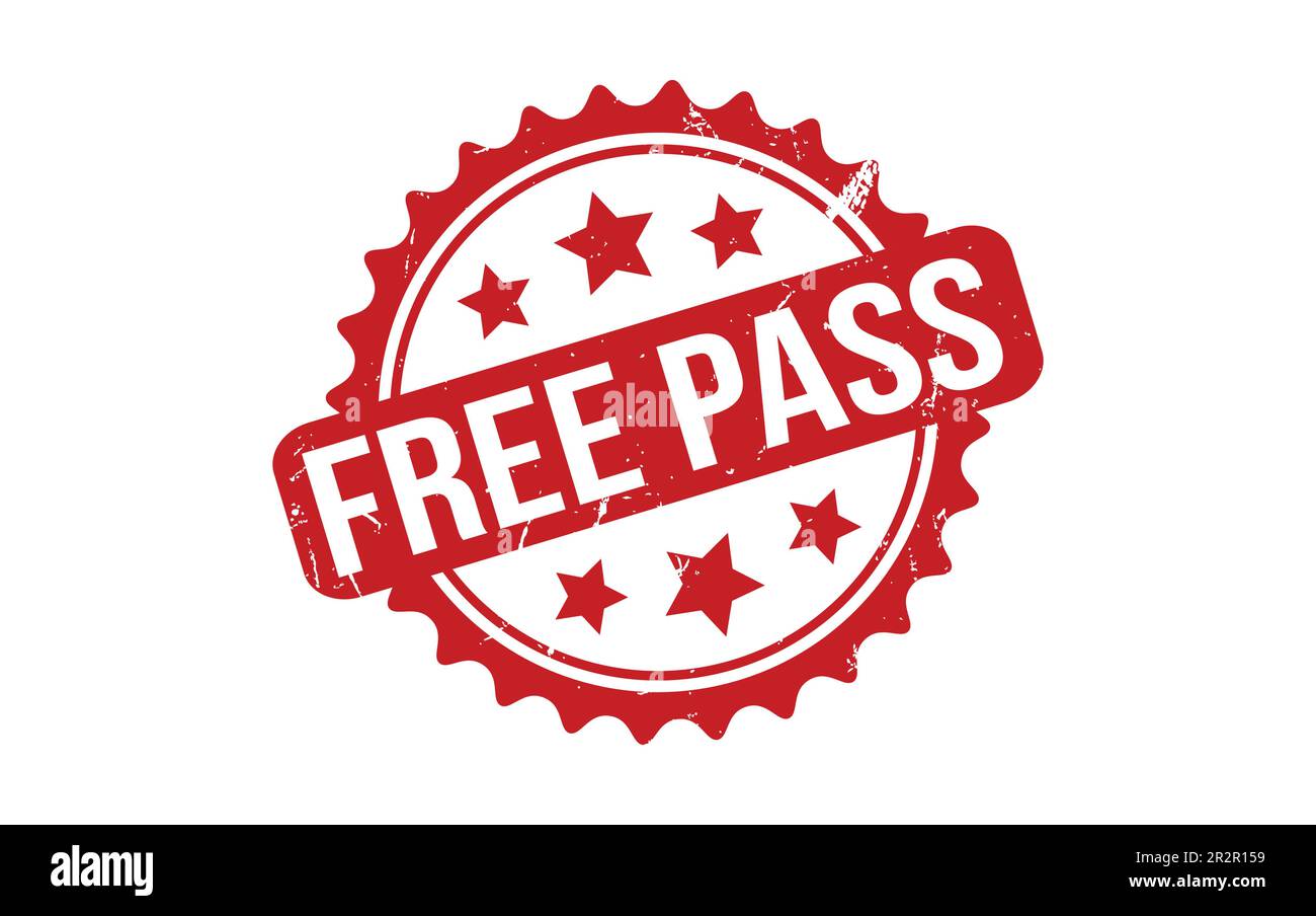 Free Pass Rubber Stamp Seal Vector Stock Vector Image & Art - Alamy