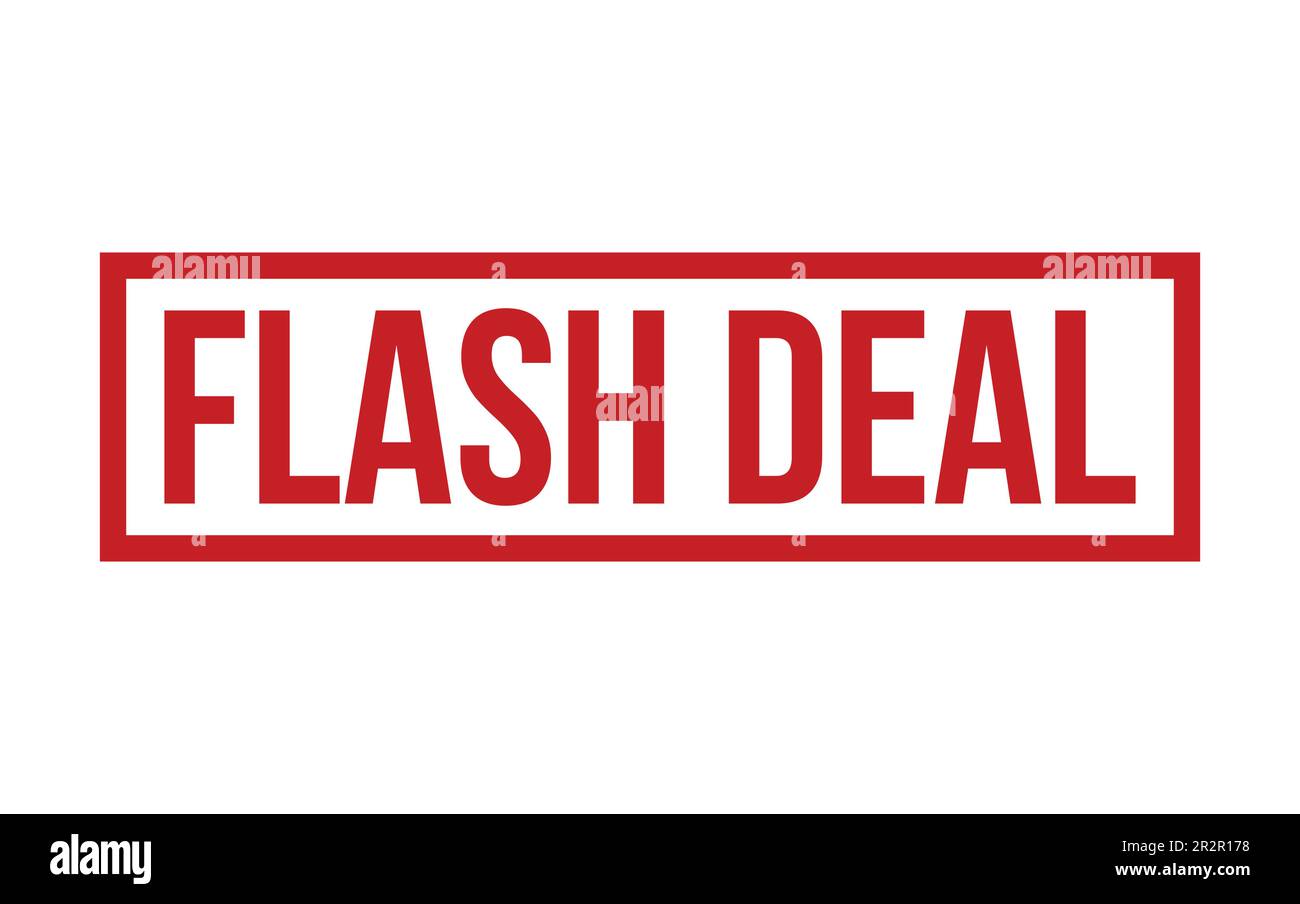 Flash Deal Rubber Stamp Seal Vector Stock Vector Image & Art - Alamy