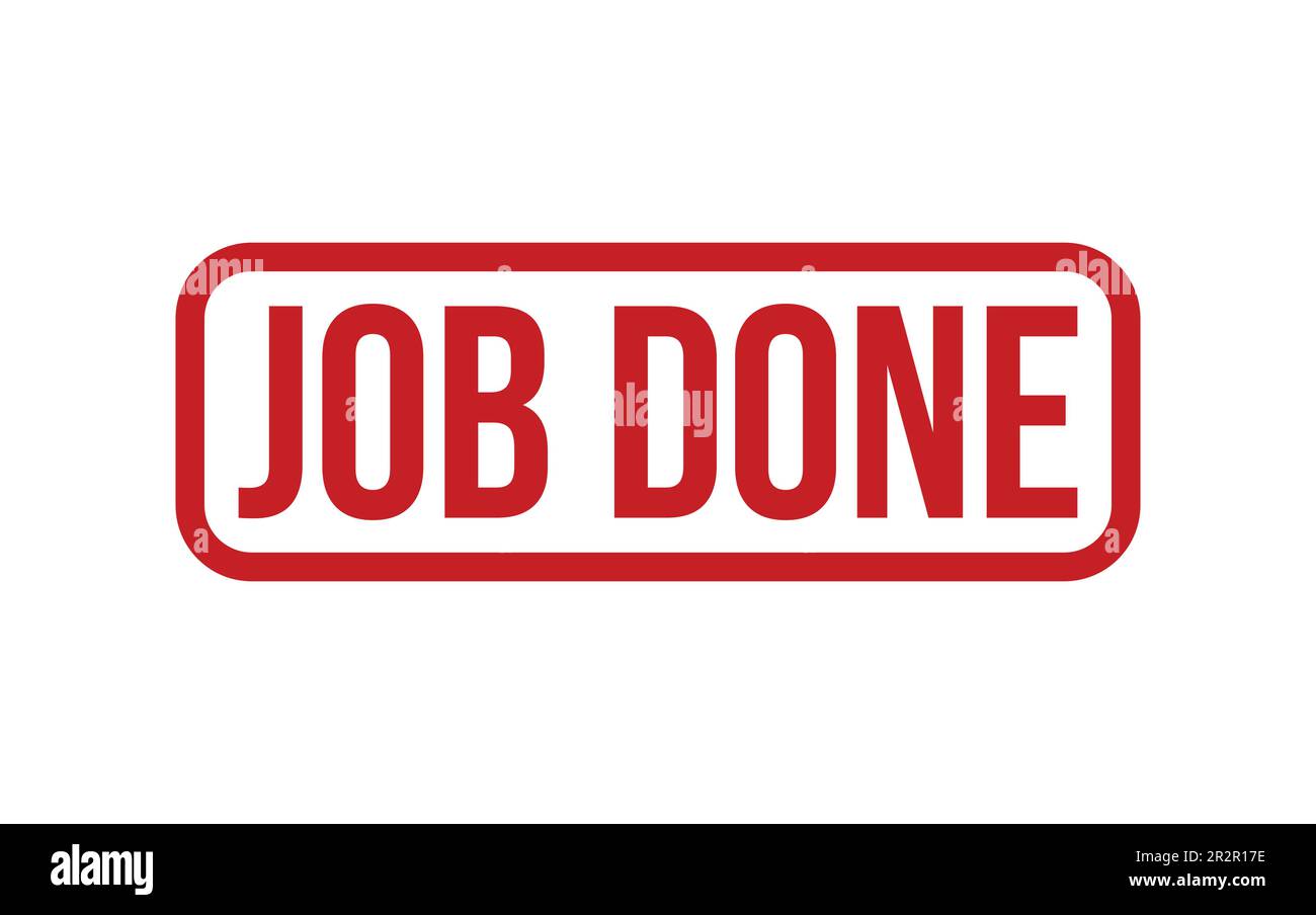 Job done stamp Stock Vector Images - Alamy