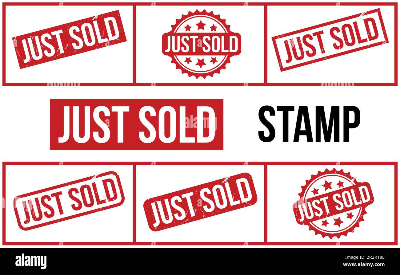 Just sold vector vectors hi-res stock photography and images - Alamy