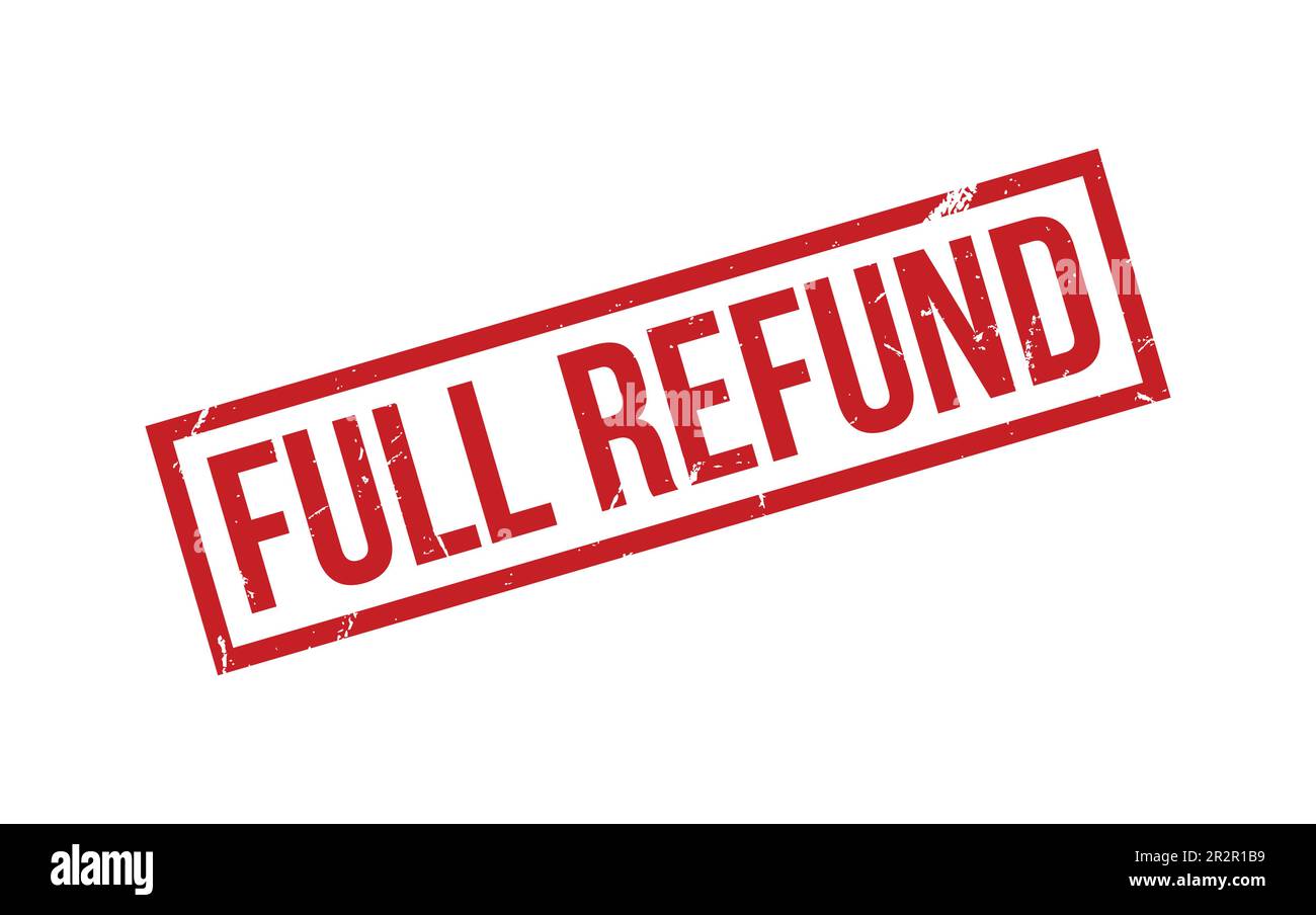 Full Refund Rubber Stamp Seal Vector Stock Vector Image & Art - Alamy
