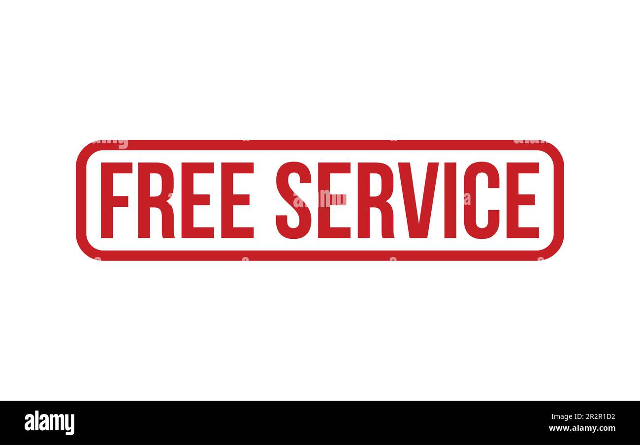 Free Service Rubber Stamp Seal Vector Stock Vector Image & Art - Alamy