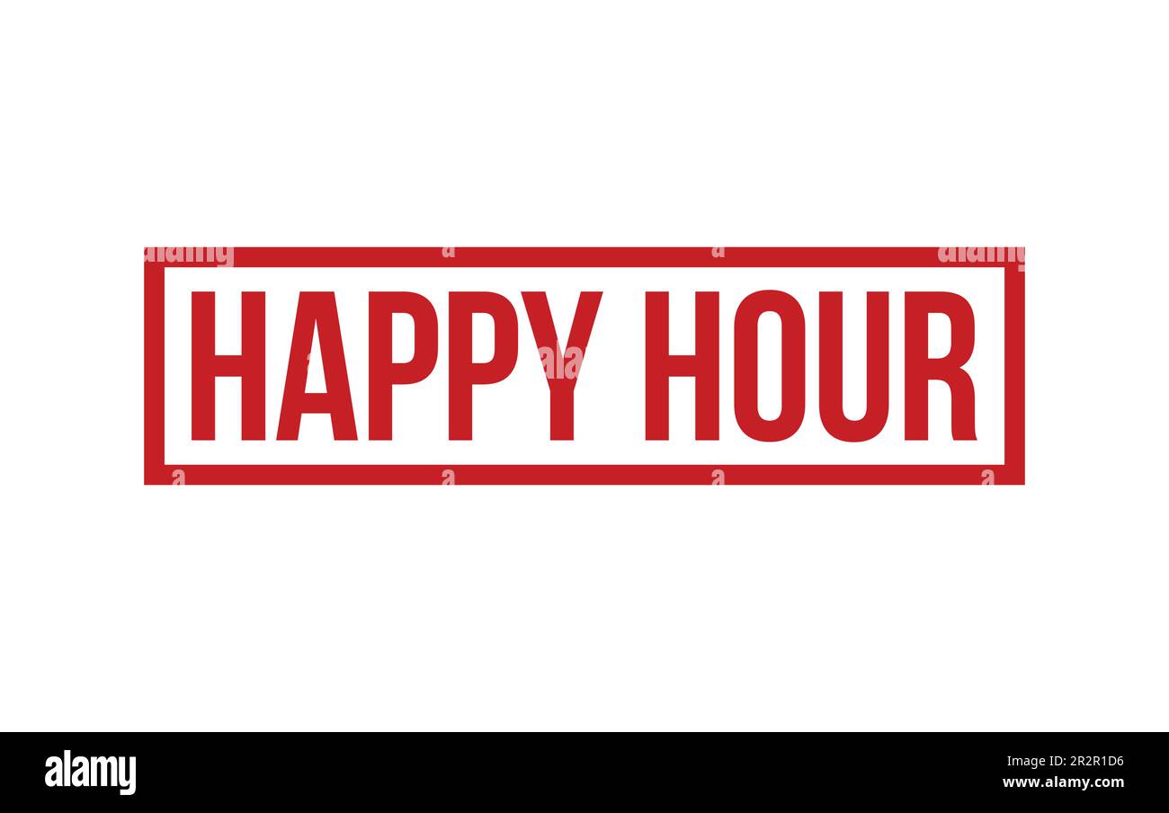 Happy Hour Rubber Stamp Seal Vector Stock Vector Image & Art - Alamy