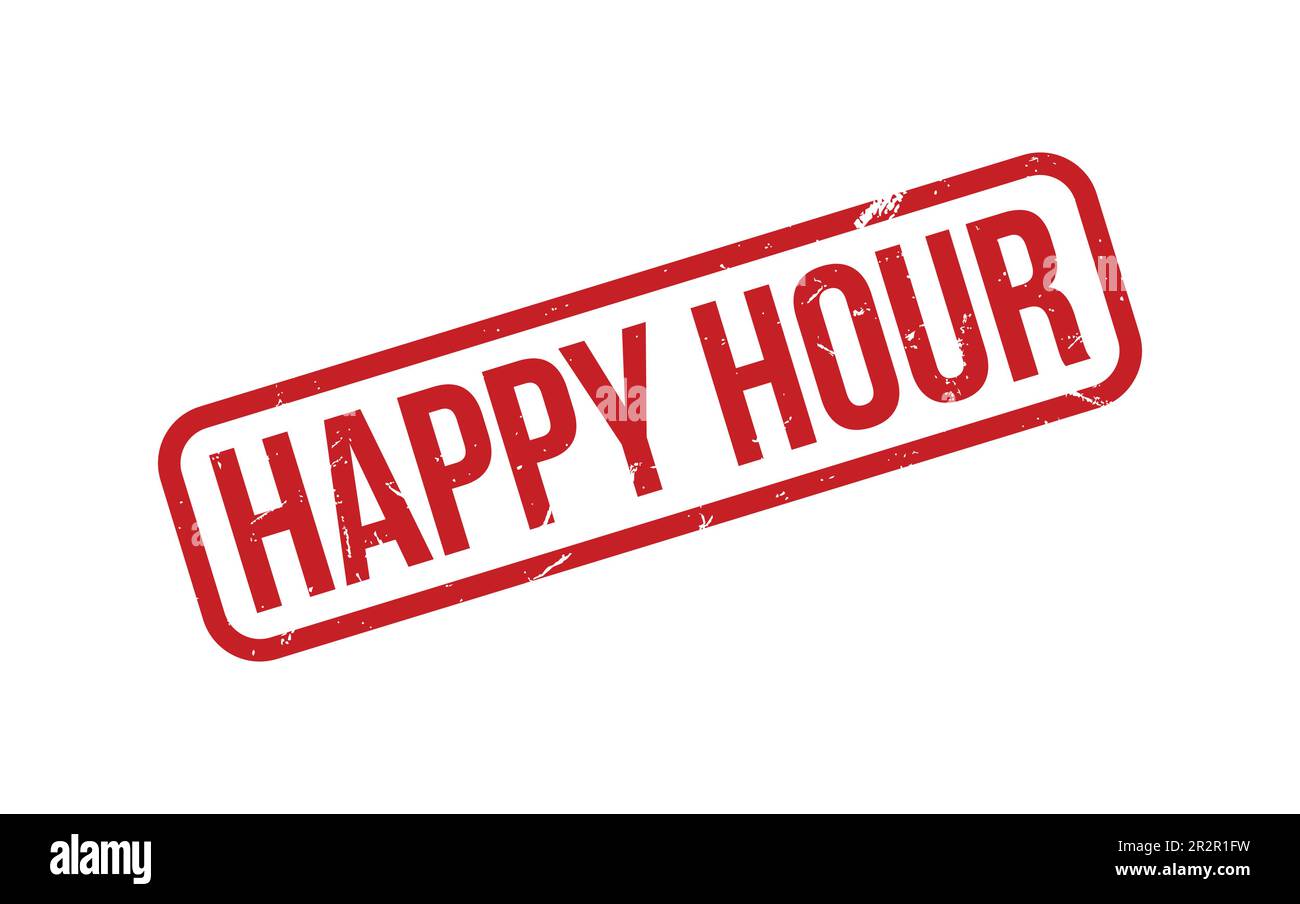 Happy hour stamp hi-res stock photography and images - Alamy