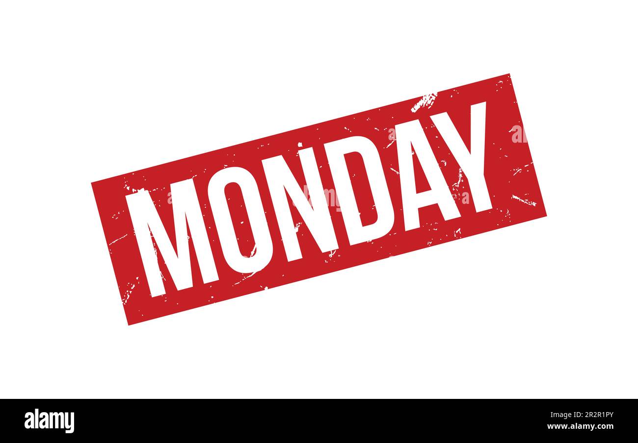 Monday Rubber Stamp Seal Vector Stock Vector Image & Art - Alamy